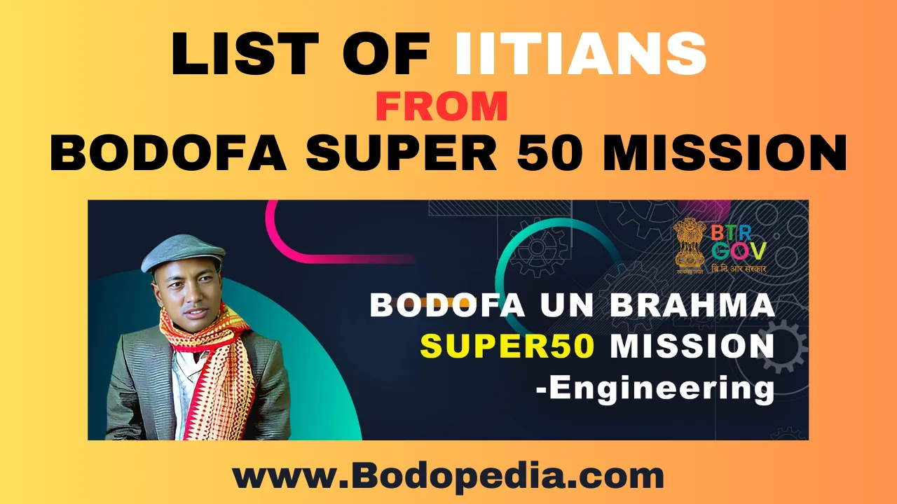 List Of IITians From Bodofa Super 50 Engineering Scheme | Admission To ...