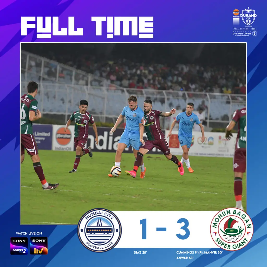 Mohun Bagan Vs Mumbai City FC Durand Cup 2023 | Mohun Bagan Reach ...